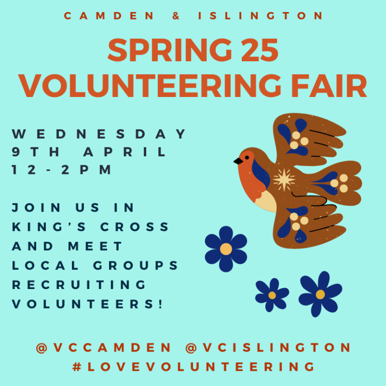 Camden and Islington Spring 2025 Volunteering Fair, IN PERSON Wednesday ...